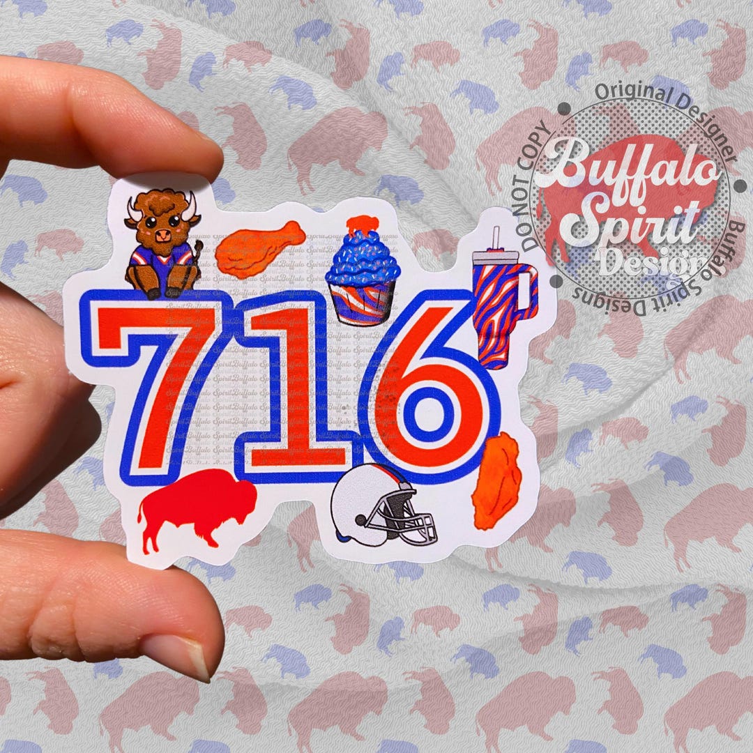 Buffalo Sticker, 716 Sticker, Buffalo Decal, Buffalo Ny Sticker ...