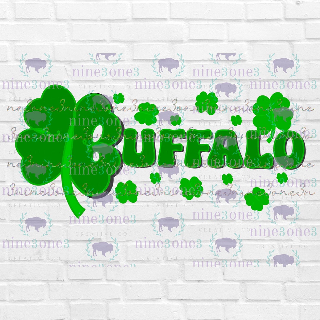 Shamrock Buffalo St Patrick's Day Parade Shirt PNG - Etsy