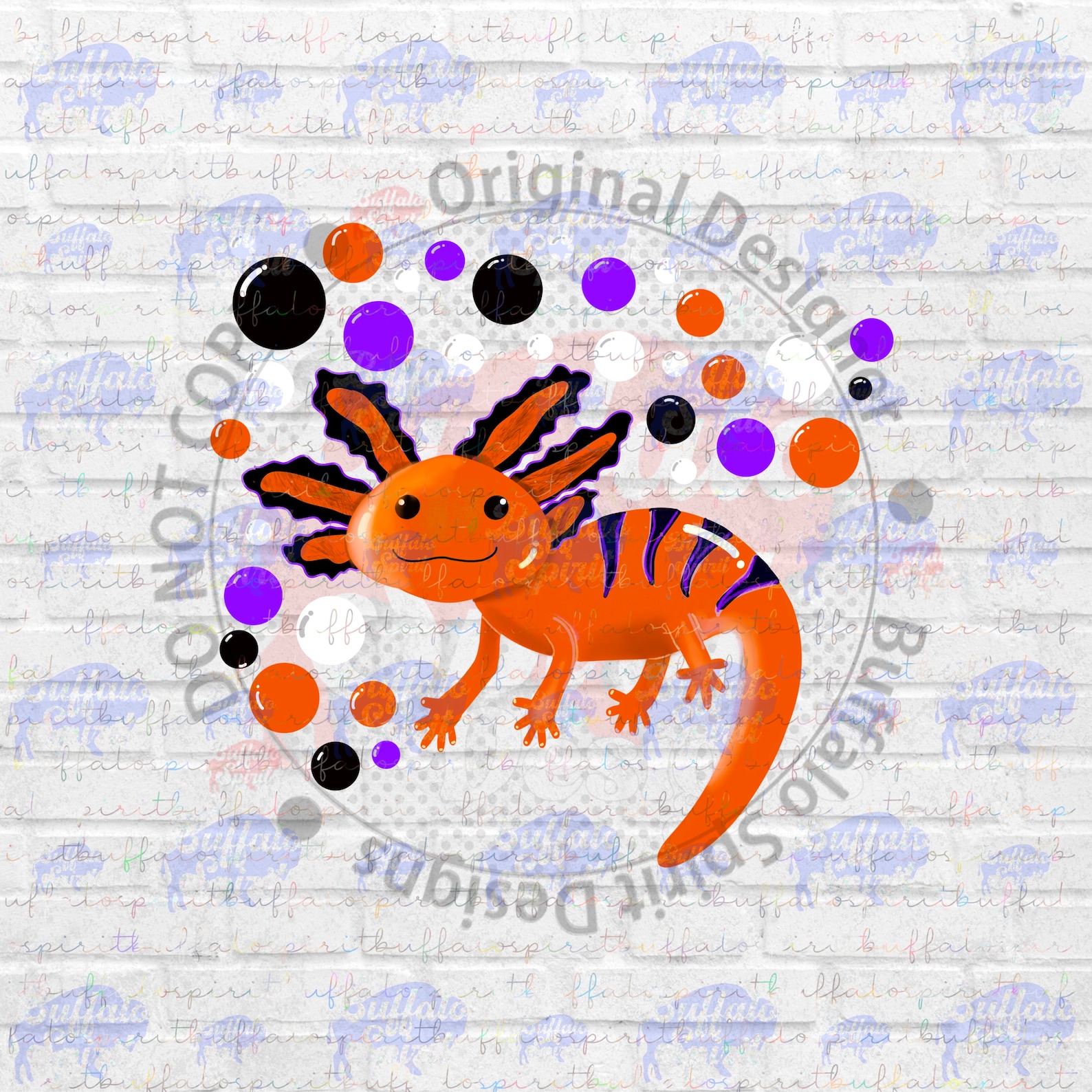 Buffalo Axolotl Cute Axolotl Png, Axolotl Sublimation File, Axolotl ...