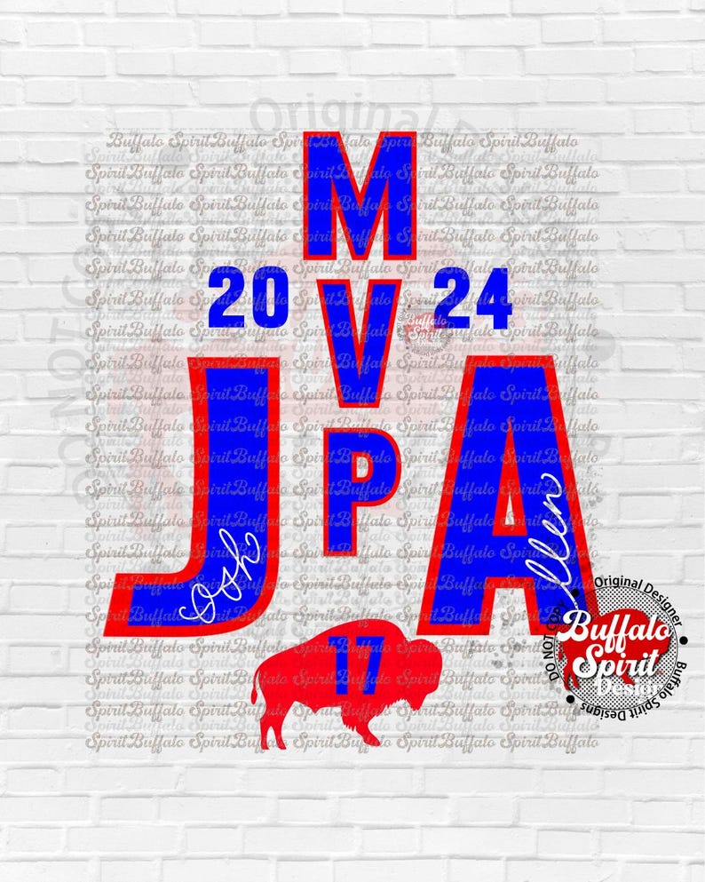 Josh Allen MVP Png, Josh Allen MVP Svg, 2024 MVP Png, Buffalo Football ...
