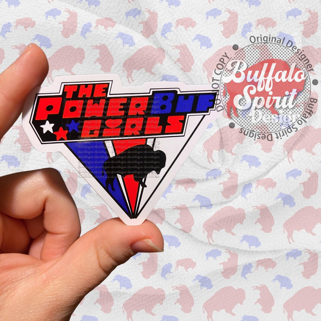 Buffalo Sticker, Power Buf Girls Sticker, Girly Buffalo Sticker, Cutesy ...