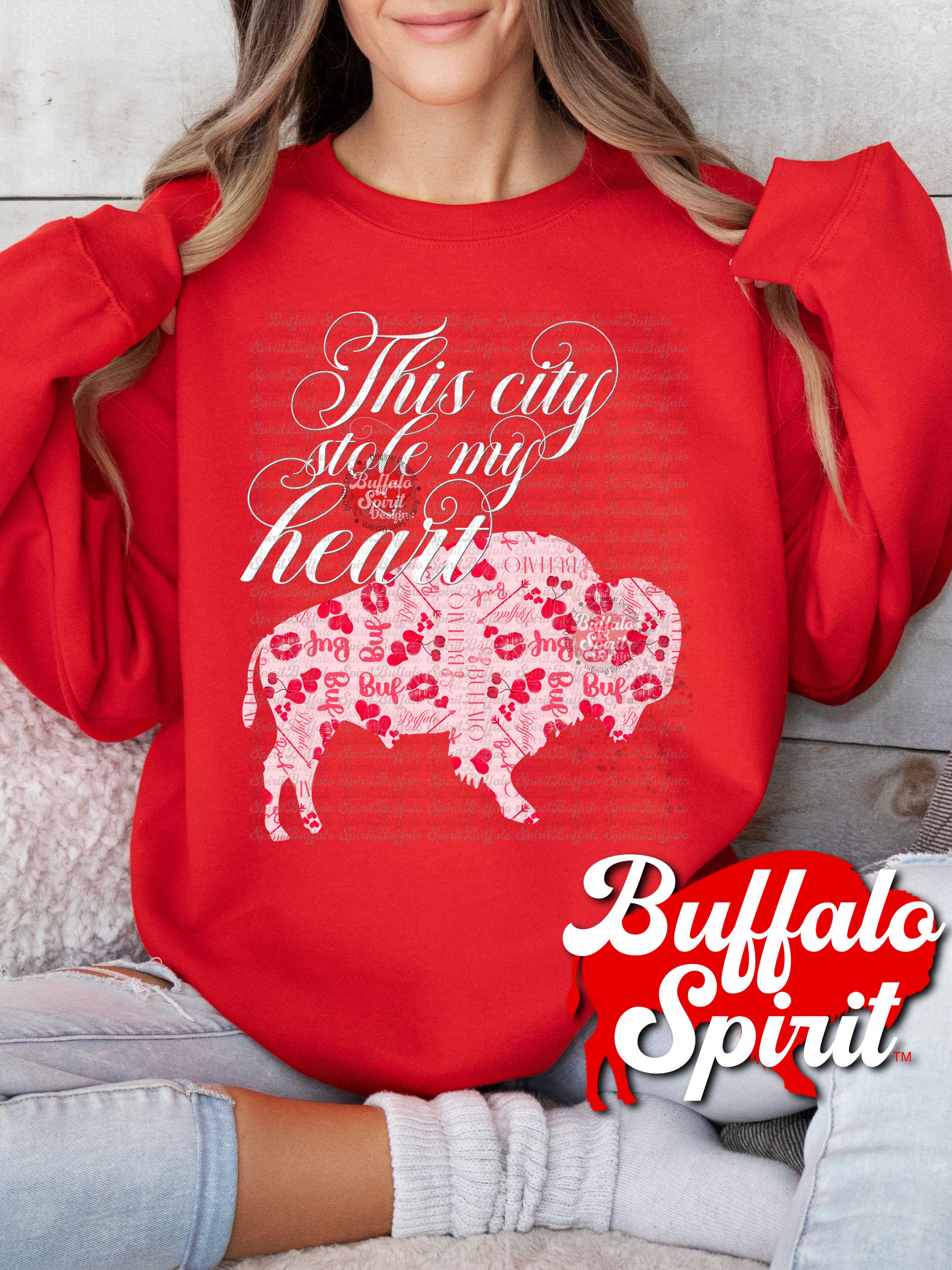 Buffalo Valentines Day PNG, This City Stole My Heart Design (digital ...