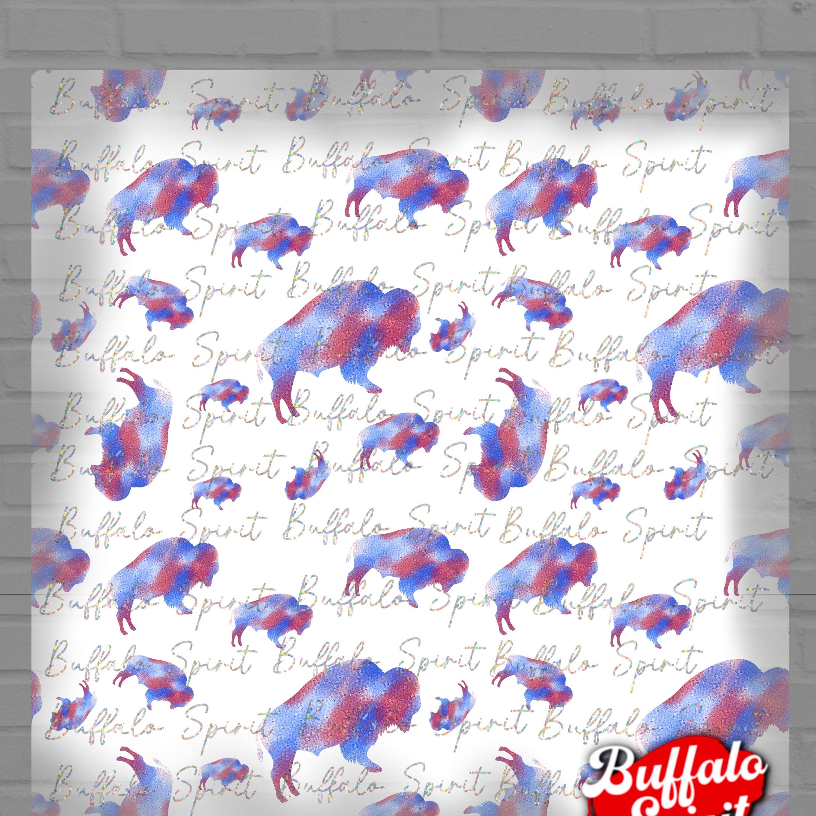 Buffalo PNG, Watercolor Buffalo Seamless Pattern, Buffalo NY Png, Lets ...