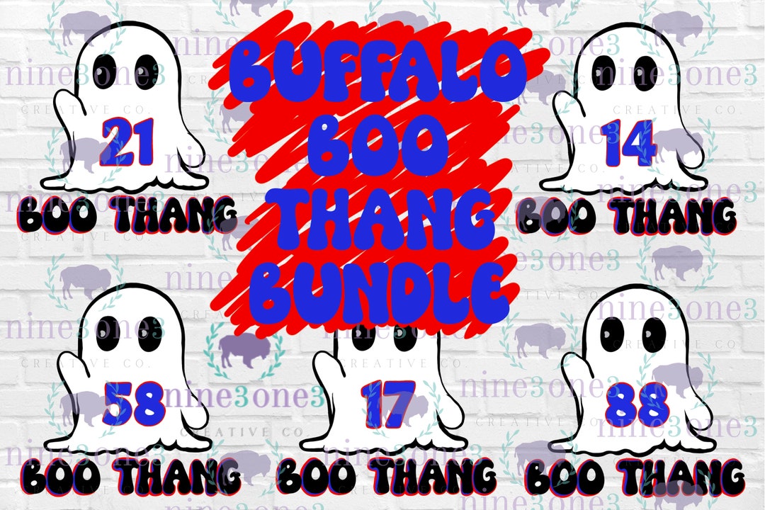 Bills SVG Boo Thang PNG Bills Halloween PNG Ghost Digital Cut File for ...