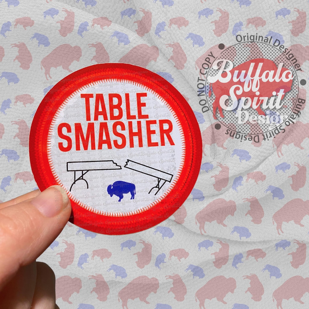 Buffalo Sticker, Table Smasher Sticker, Buffalo NY Sticker, Lets Go ...