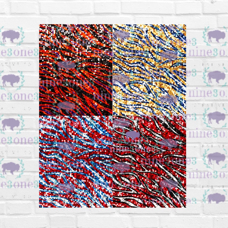 Sequin Zubz Seamless Pattern Bundle Sequin Buffalo Png, Sequin Zebra ...