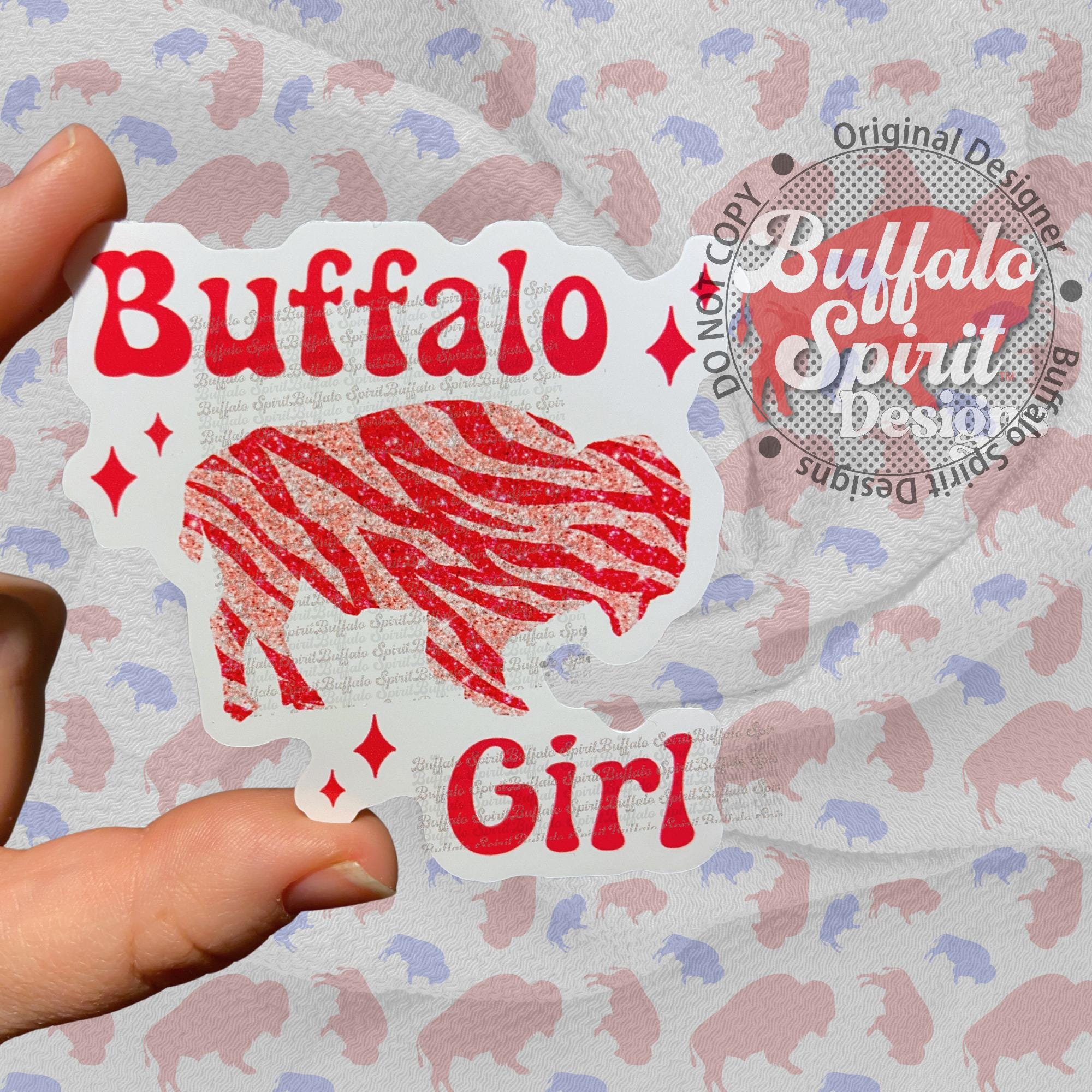 Buffalo Sticker, Buffalo Girl Sticker, Pink Buffalo Sticker, Demure ...