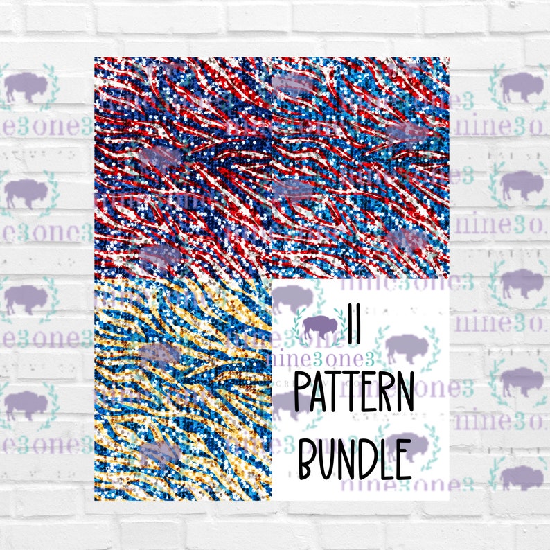 Sequin Zubz Seamless Pattern Bundle Sequin Buffalo Png, Sequin Zebra ...