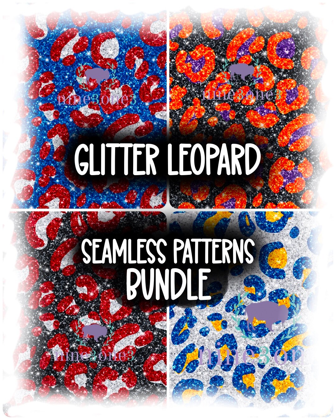 Buffalo Png, Glitter Leopard Seamless Pattern Bundle Buffalo Sports Png, Glitter Buffalo Png ...