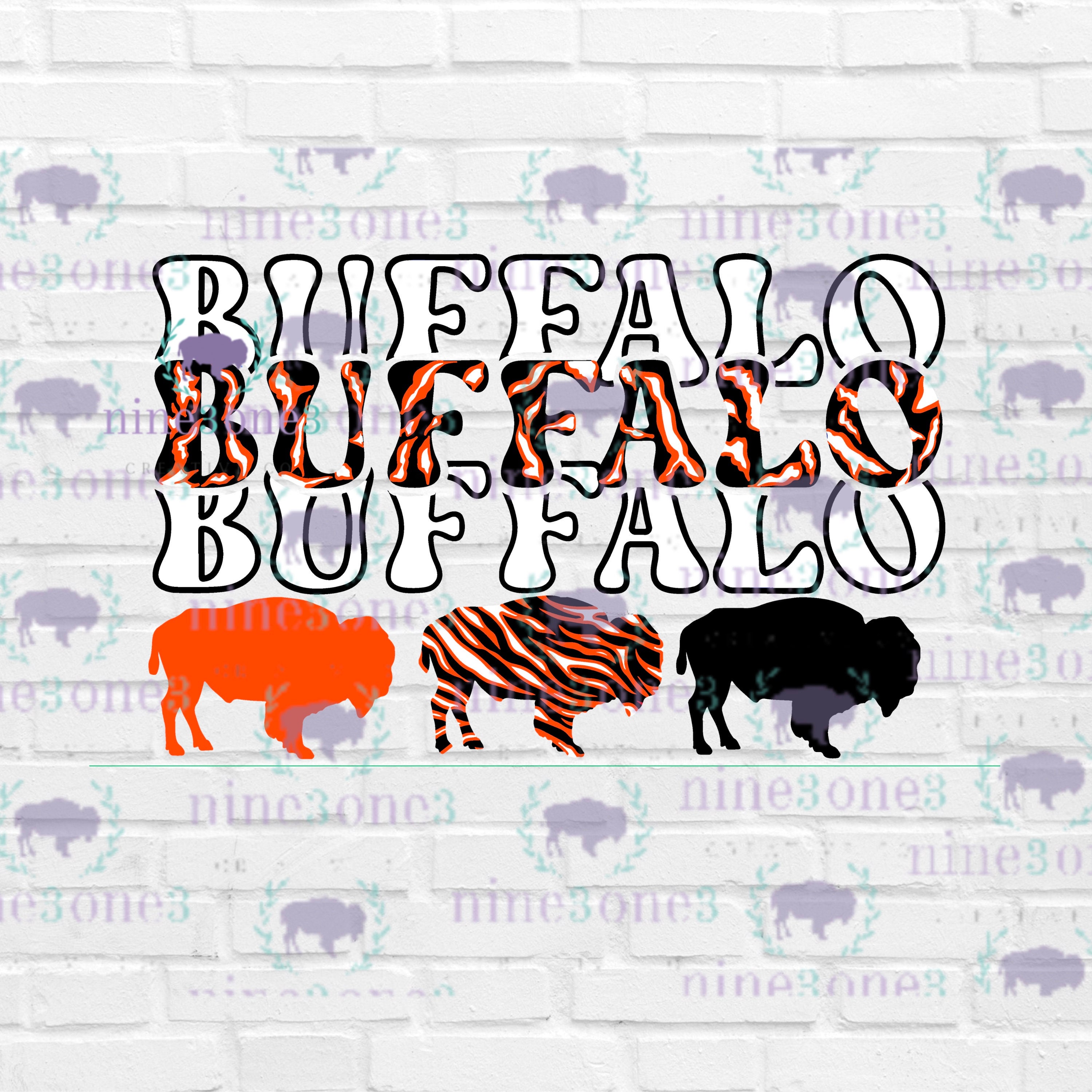 Buffalo SVG, Buffalo PNG Digital Download for DTF Transfers, Buffalo ...