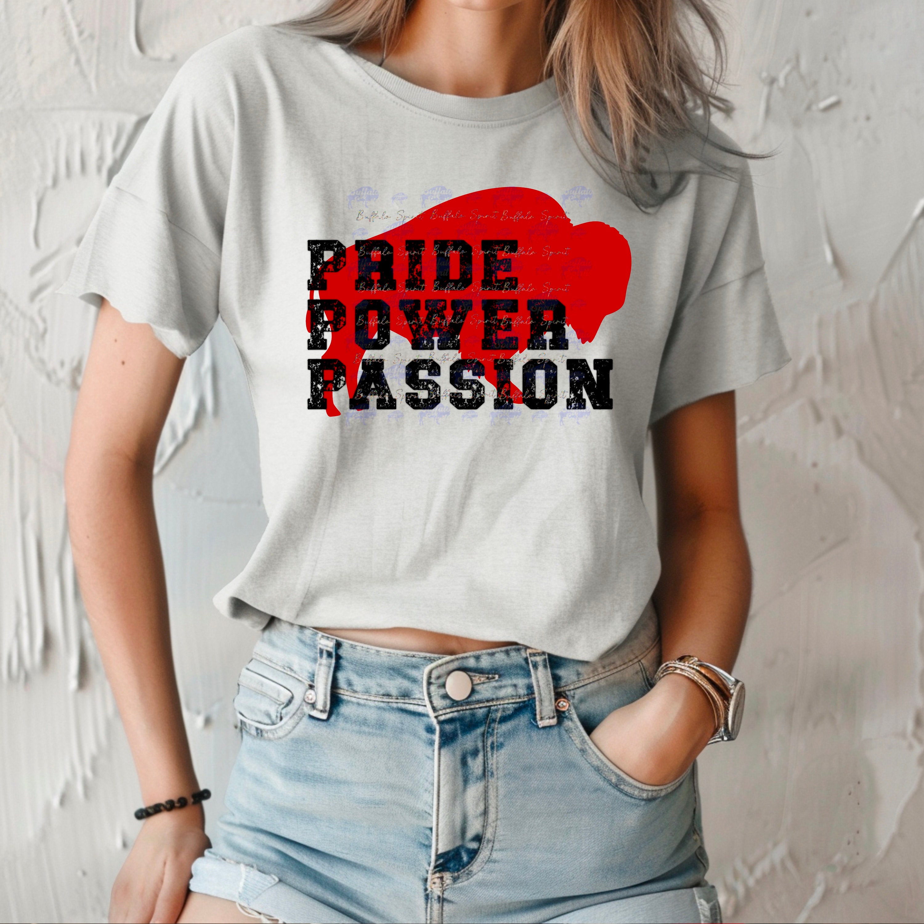 Buffalo PNG, Buffalo SVG, Pride Power Passion, Buffalo Football Shirt ...