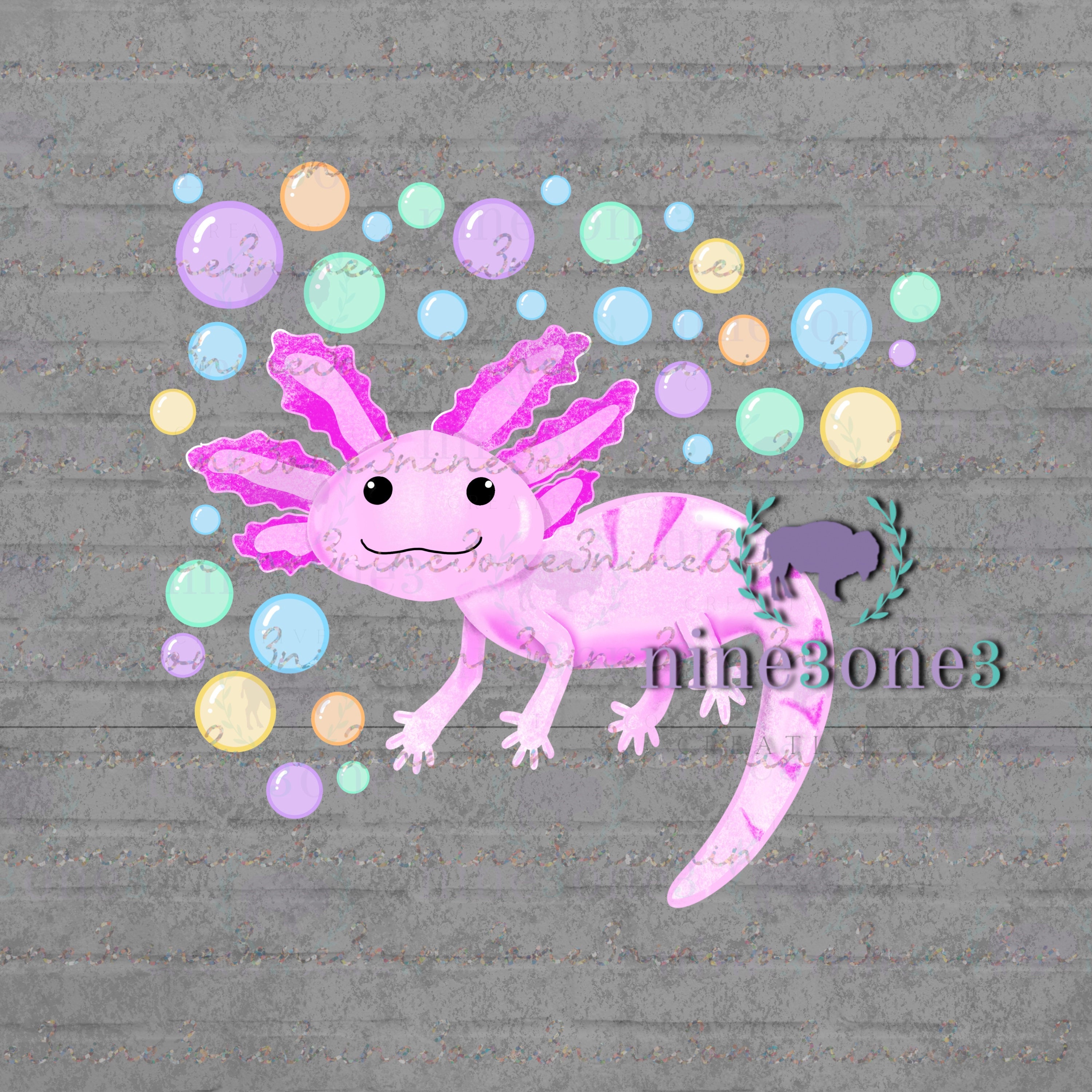 Pink Axolotl Png Cute Axolotl Png, Axolotl Sublimation File, Axolotl ...