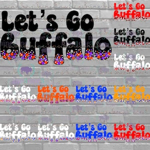 Buffalo Png, Let's Go Buffalo Dots, Buffalo Football PNG Bundle ...