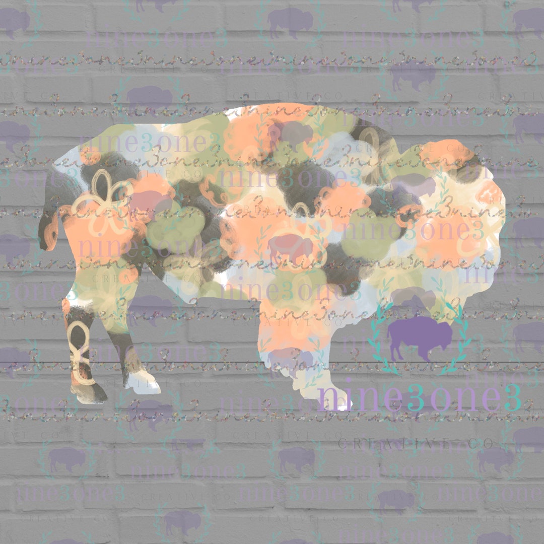 Buffalo PNG, Watercolor Buffalo Png, Painted Buffalo Shirt Design ...