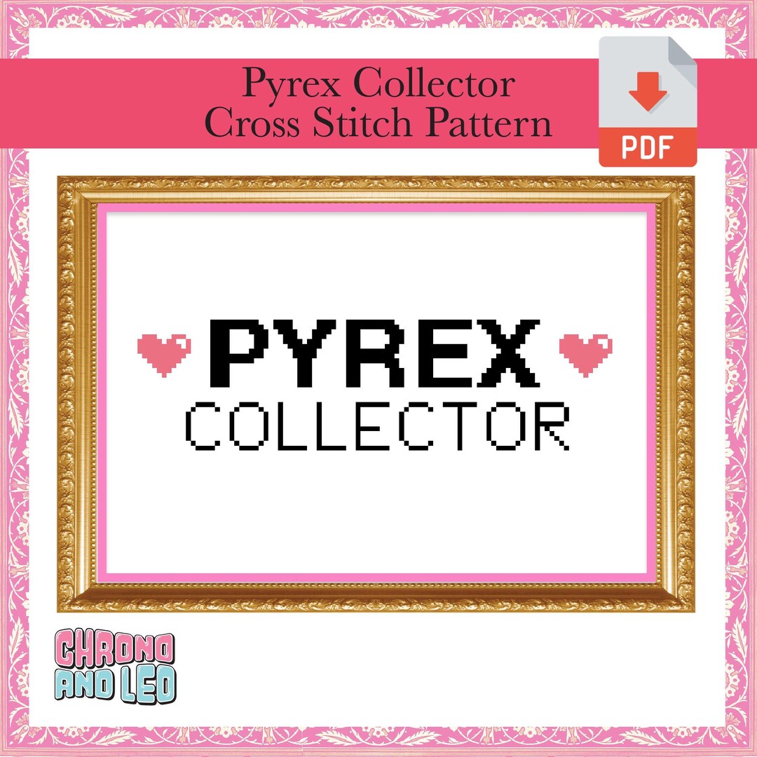 Pyrex Collector Cross Stitch Pattern Digital Download - Etsy