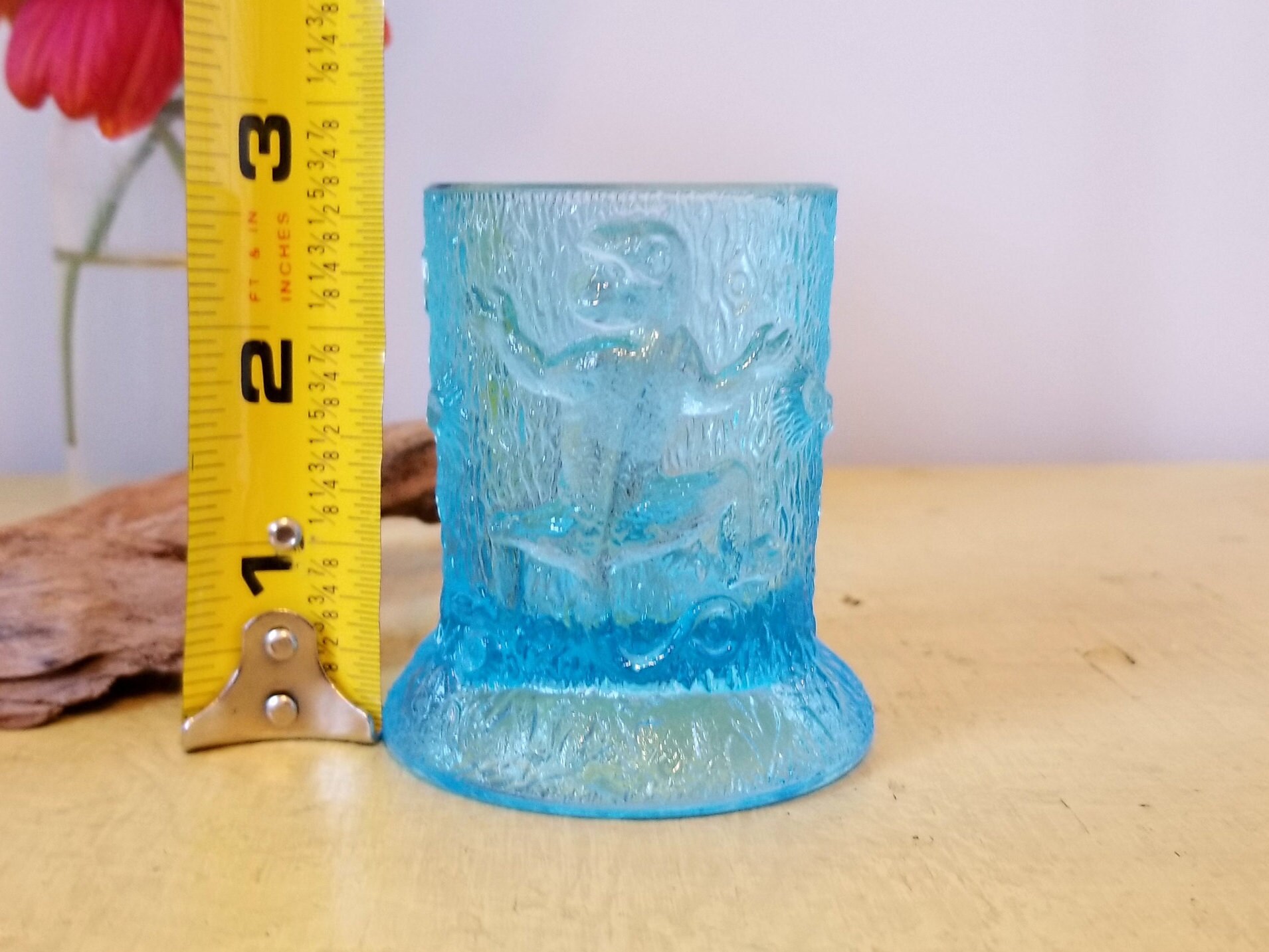 Antique EAPG Monkeys on a Stump Toothpick Holder Aqua Blue - Etsy