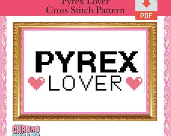 Pyrex Lover Cross Stitch Pattern Digital Download - Etsy