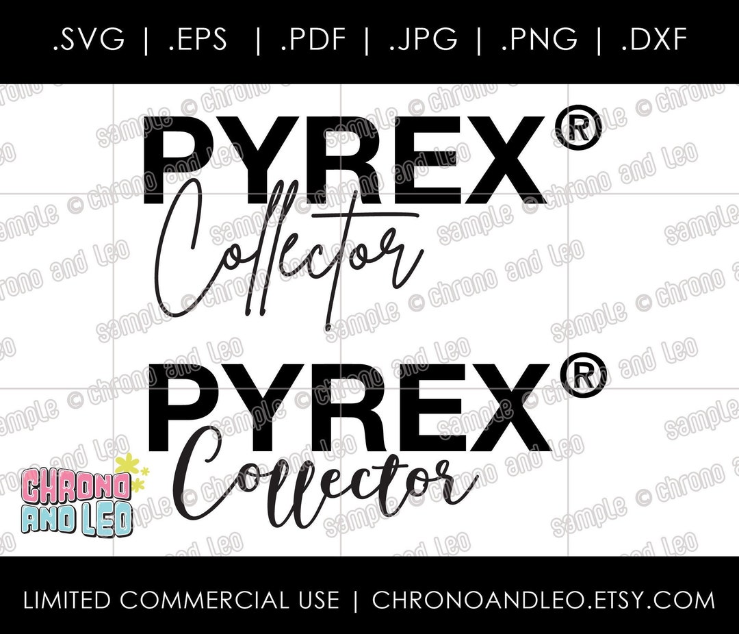 Pyrex Collector Vector Clipart Image .pdf .svg .eps .jpg .png .dxf ...