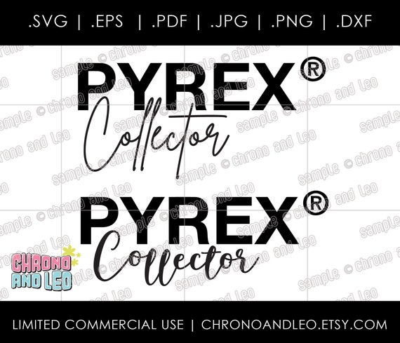 Pyrex Collector Vector Clipart Image .pdf .svg .eps .jpg .png - Etsy