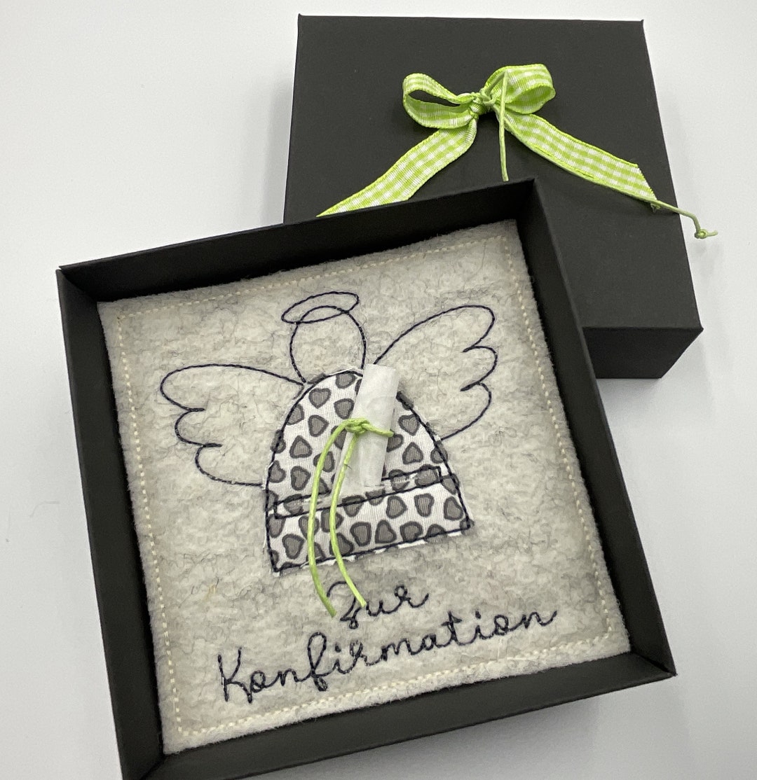 Gift Box Card Made of Felt, Voucher Box, ... Confirmation..... - Etsy