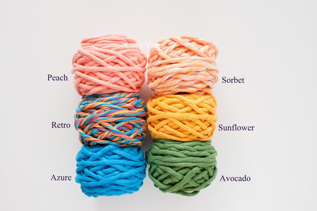 Macrame Cotton Cord 3.5 - 4mm Twisted Single Strand Cotton Cord 5-100 ...