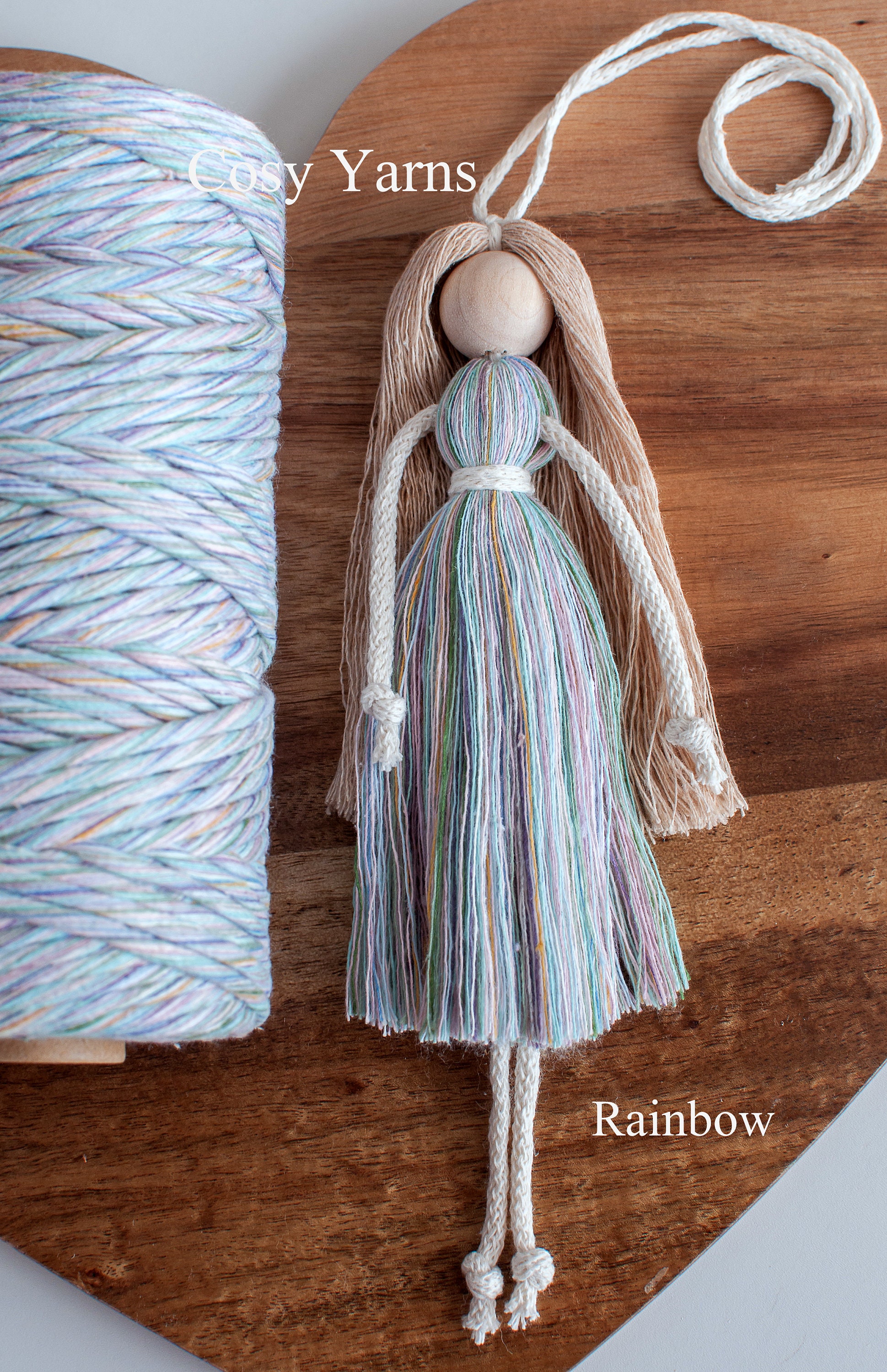 Macrame Twisted Cotton Cord 3.5 4mm single strand cotton | Etsy