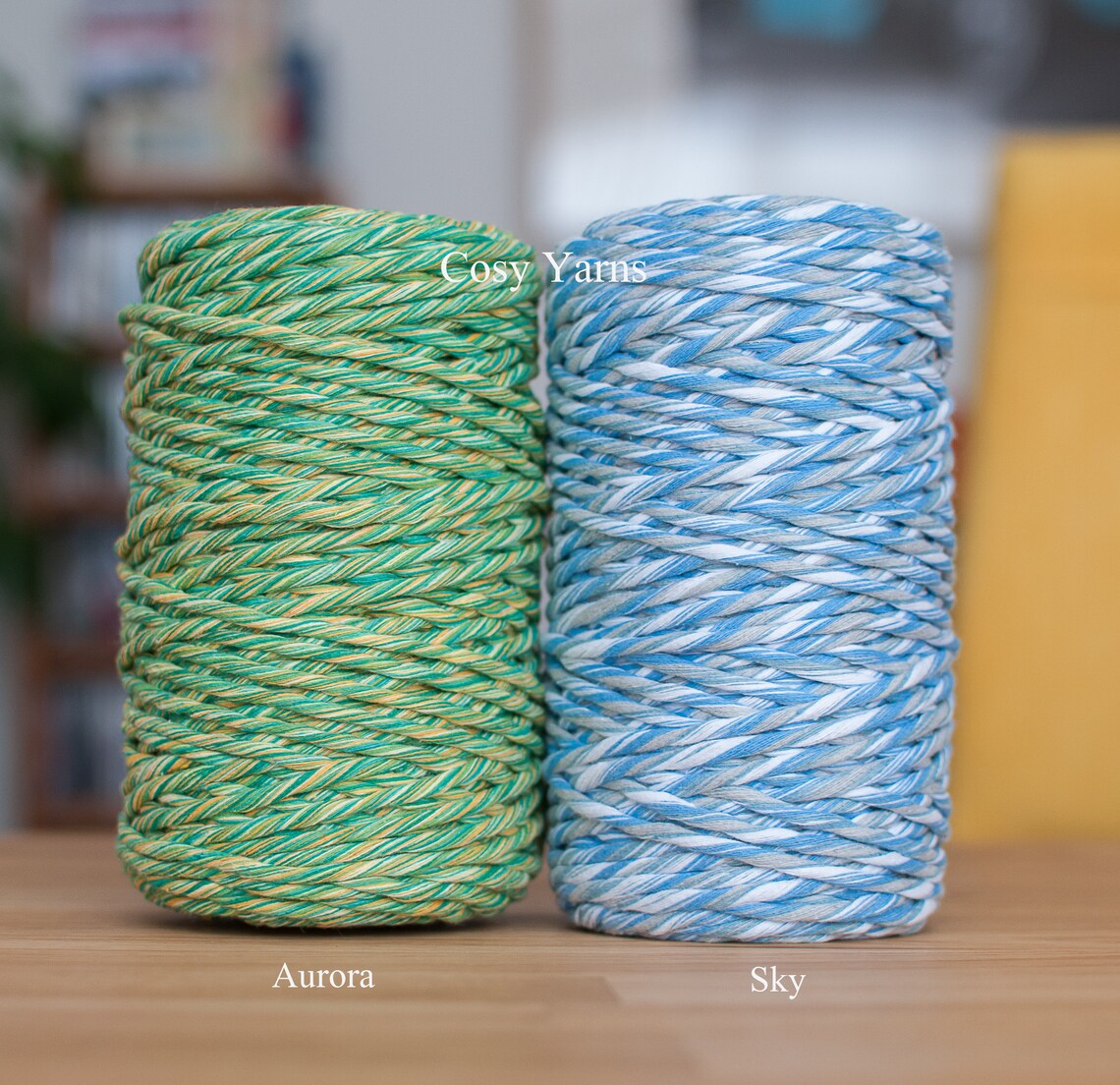 Macrame Twisted Cotton Cord 3.5 4mm single strand cotton | Etsy