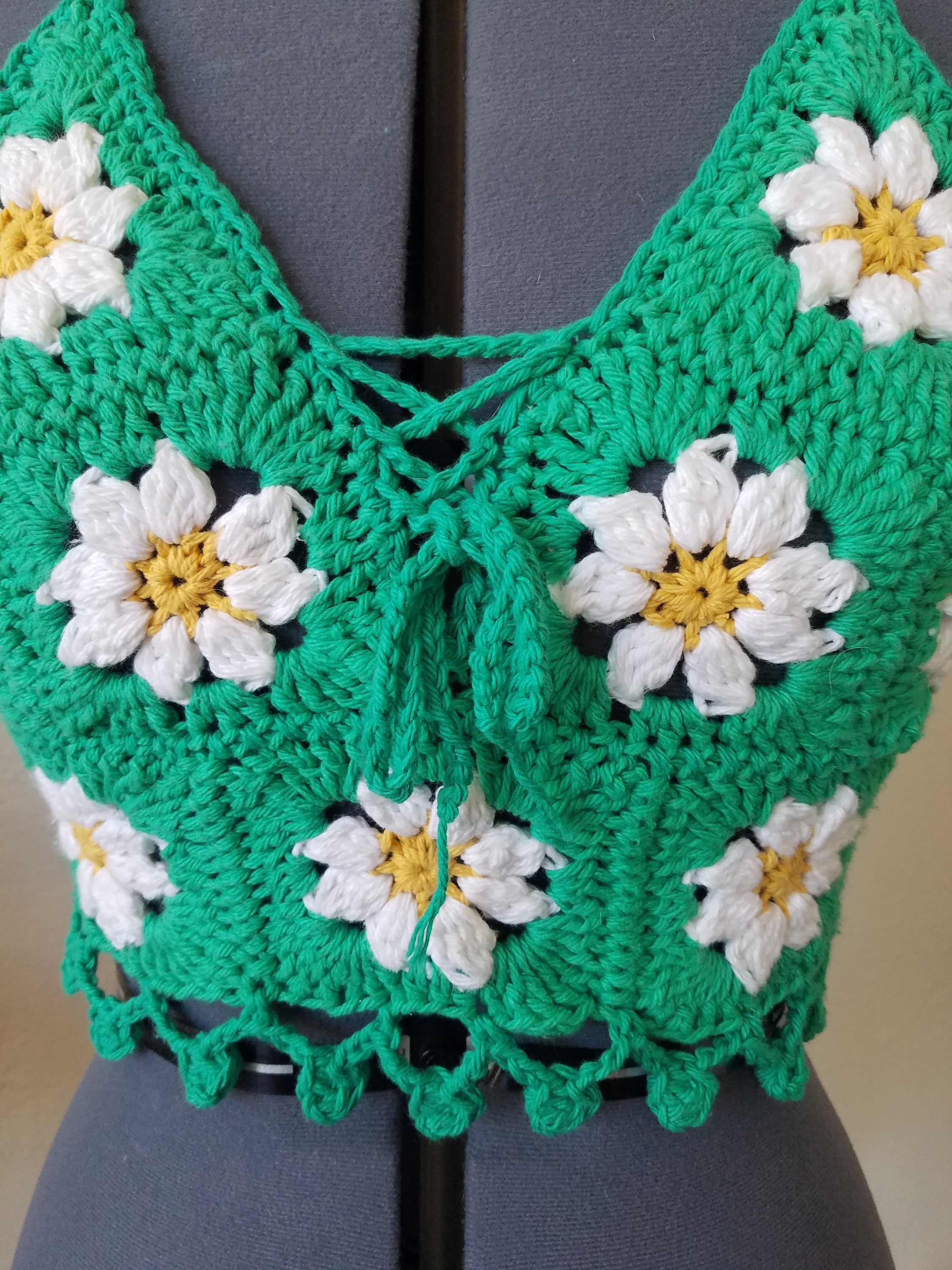 Cosmos Flower Top-hippie Boho Flower Top Flower Crop Top - Etsy