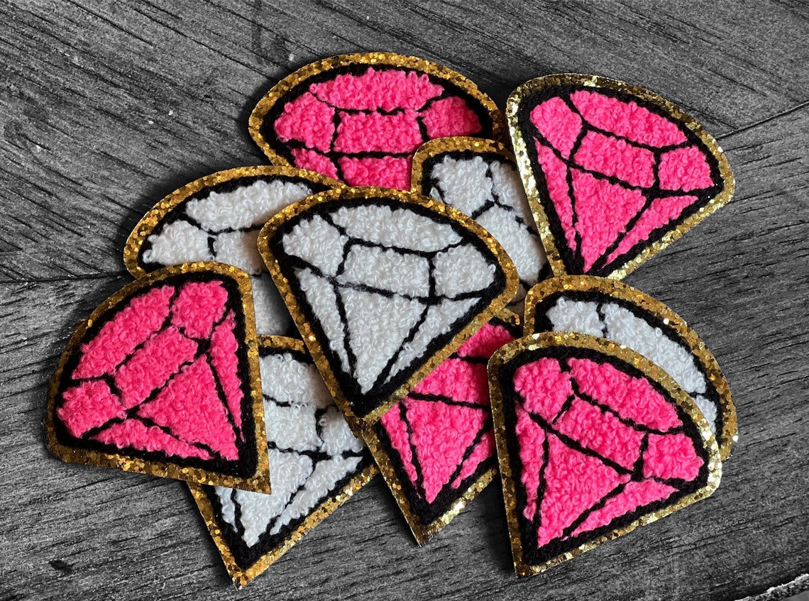Diamond Patch Iron on Embroidered Patch Bridal Party Gift - Etsy