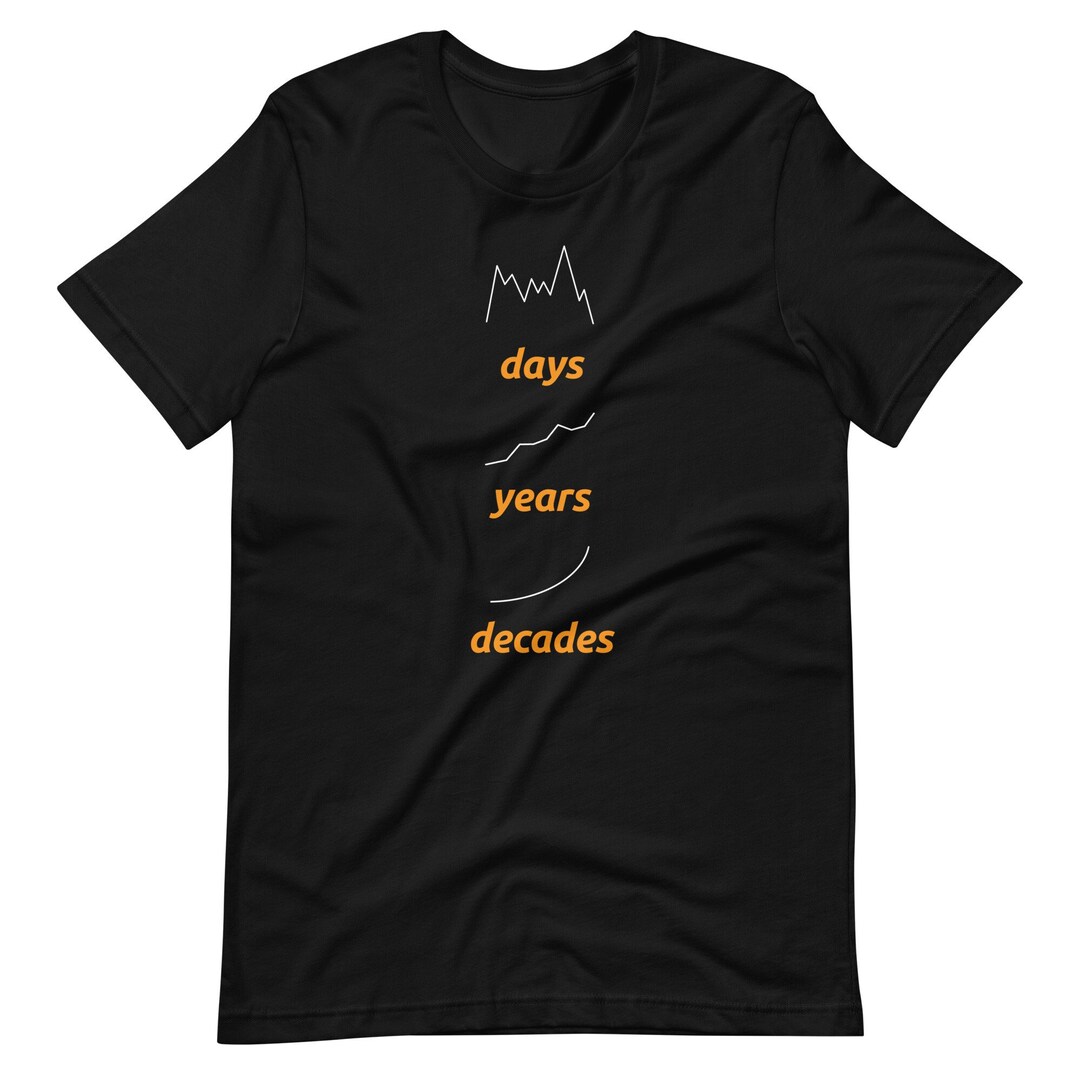 Days Vs Years Vs Decades Bitcoin T-shirt - Etsy