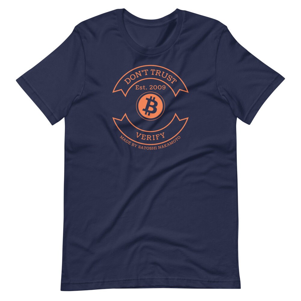 Don't Trust Verify Bitcoin T-shirtbitcoin Merchandise bitcoin Apparel ...