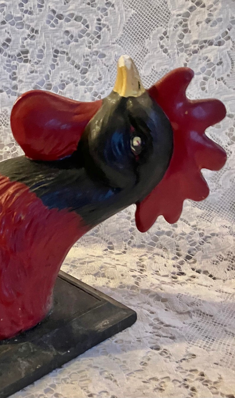 Vintage 1993 Rooster Head Wall Mount - Etsy