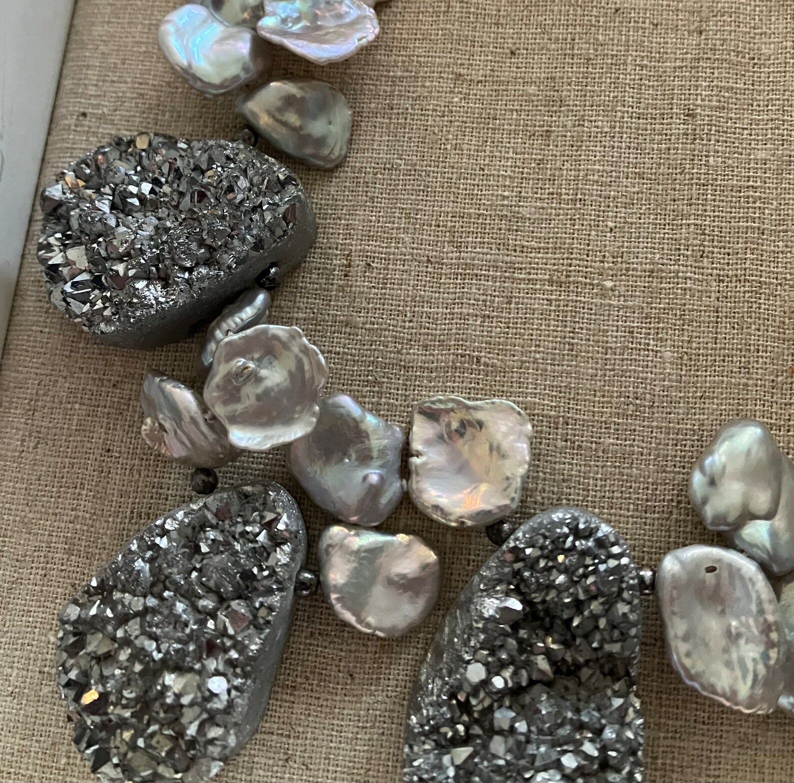 Vintage 1990s Lucoral, Very Chunky, Very Silver Statement Necklace - Etsy