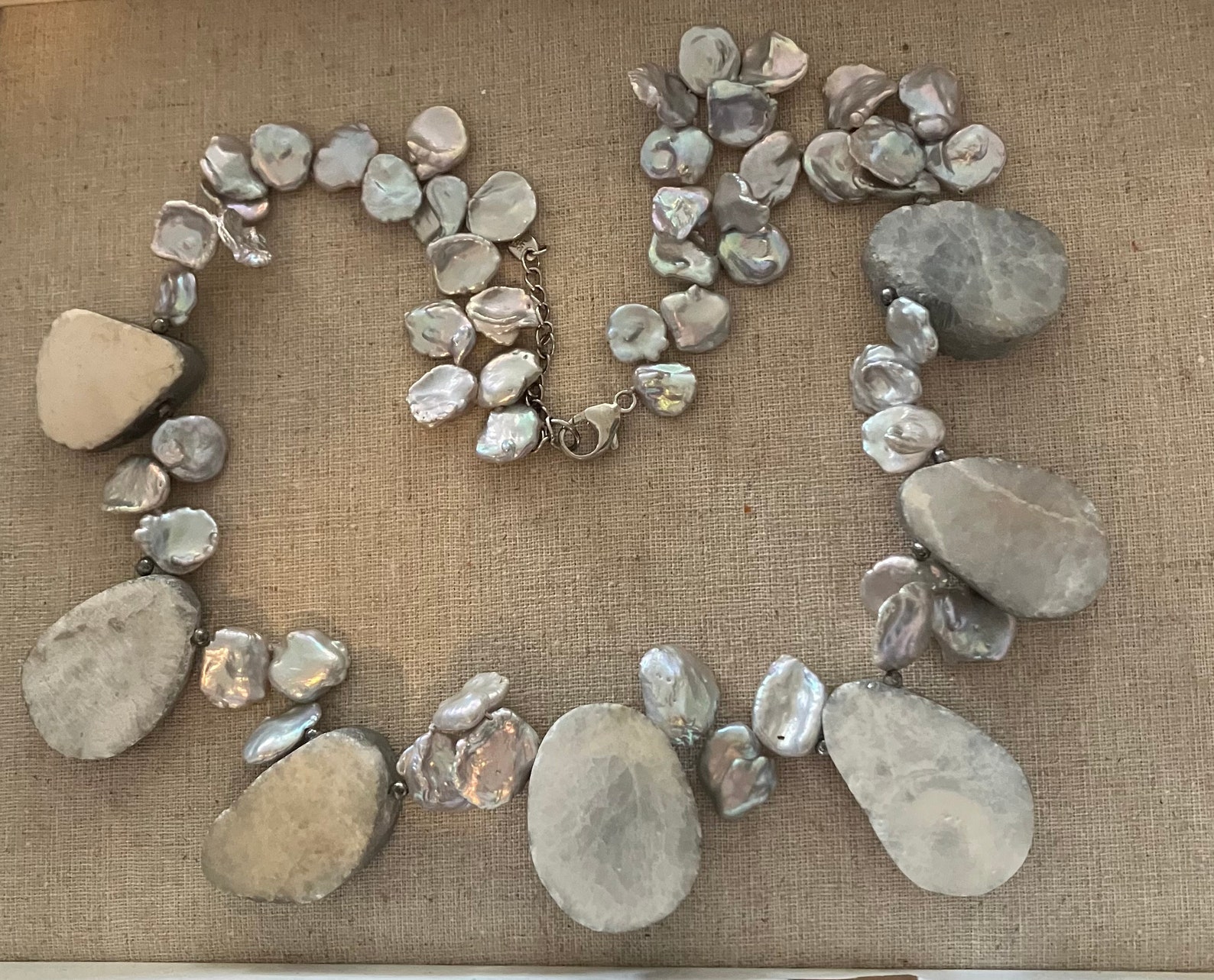 Vintage 1990s Lucoral, Very Chunky, Very Silver Statement Necklace - Etsy