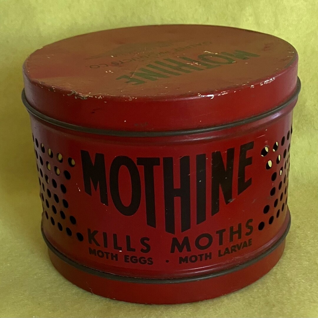 Vintage Mothine Moth Killer Tin - Etsy