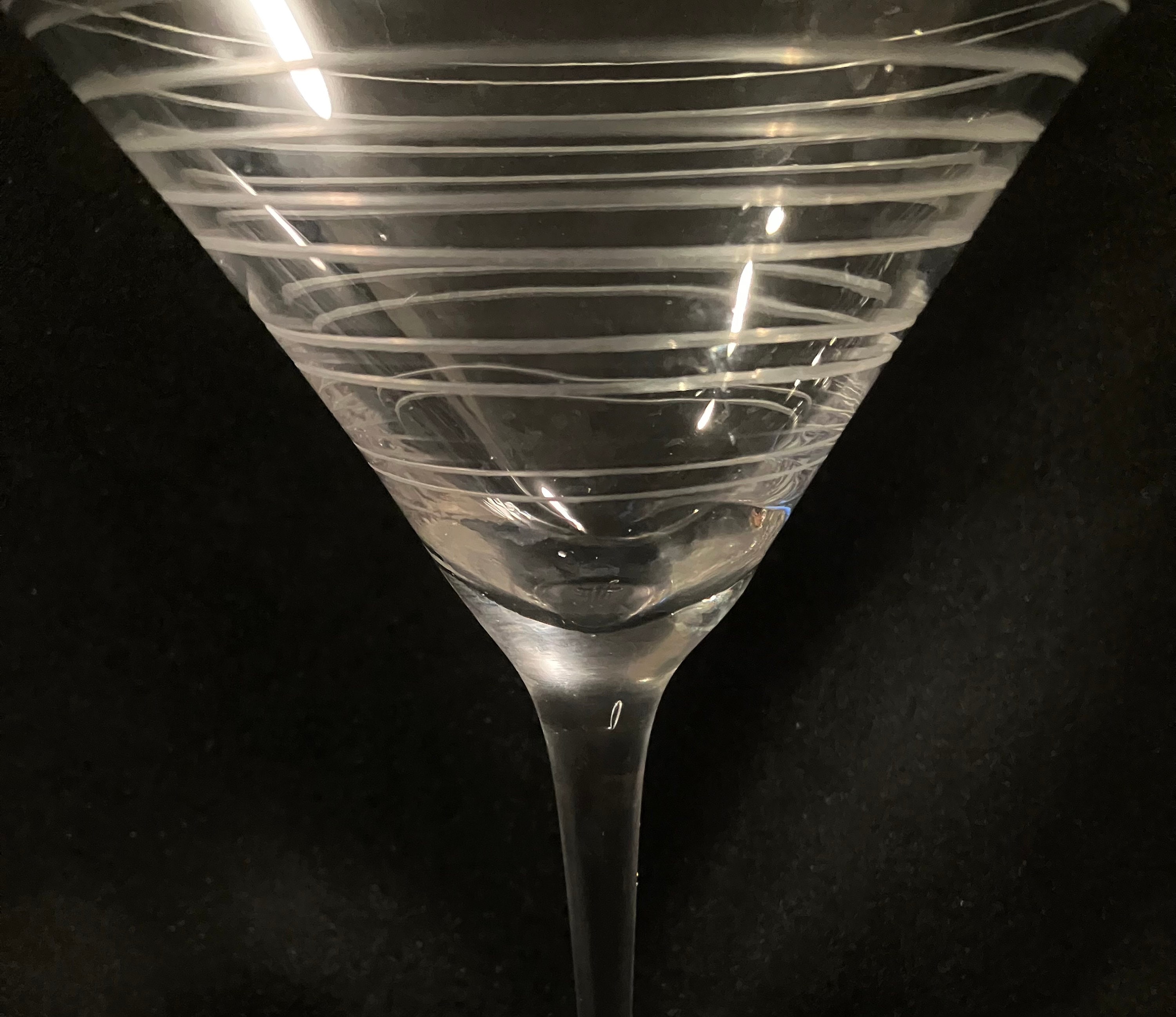 Three Jumbo Mid-century Modern Style Martini Glasses - Etsy
