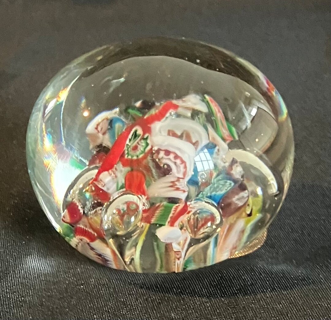 Isco Japan Paperweight With Millefiori - Etsy