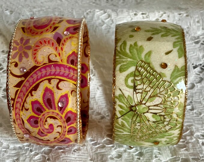 Pair of Ethnic (south Asian) Brilliantly Colored Bangles - Etsy