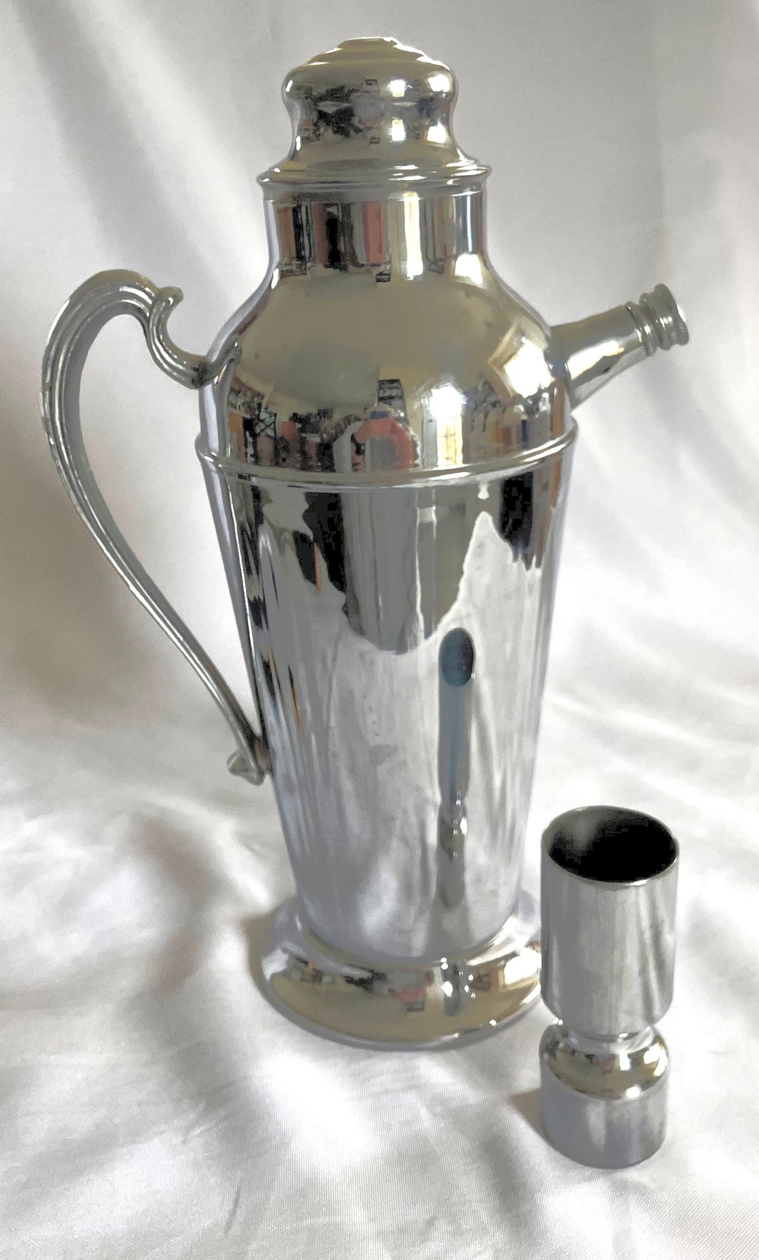 Art Deco Style Mid-century Chrome-plated Martini Pitcher - Etsy