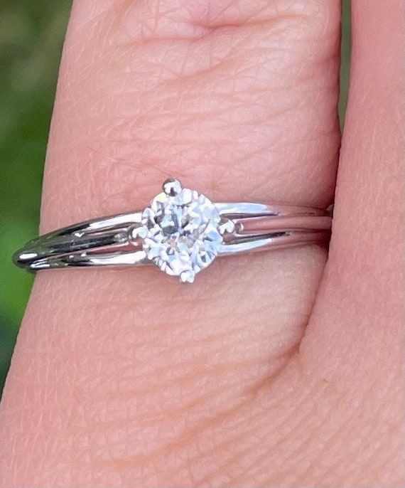 engagement ring 1950s - Gem