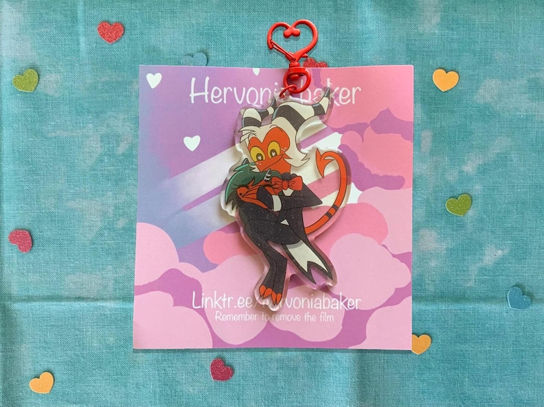 Helluva Boss Millie and Moxxie Keychain. - Etsy