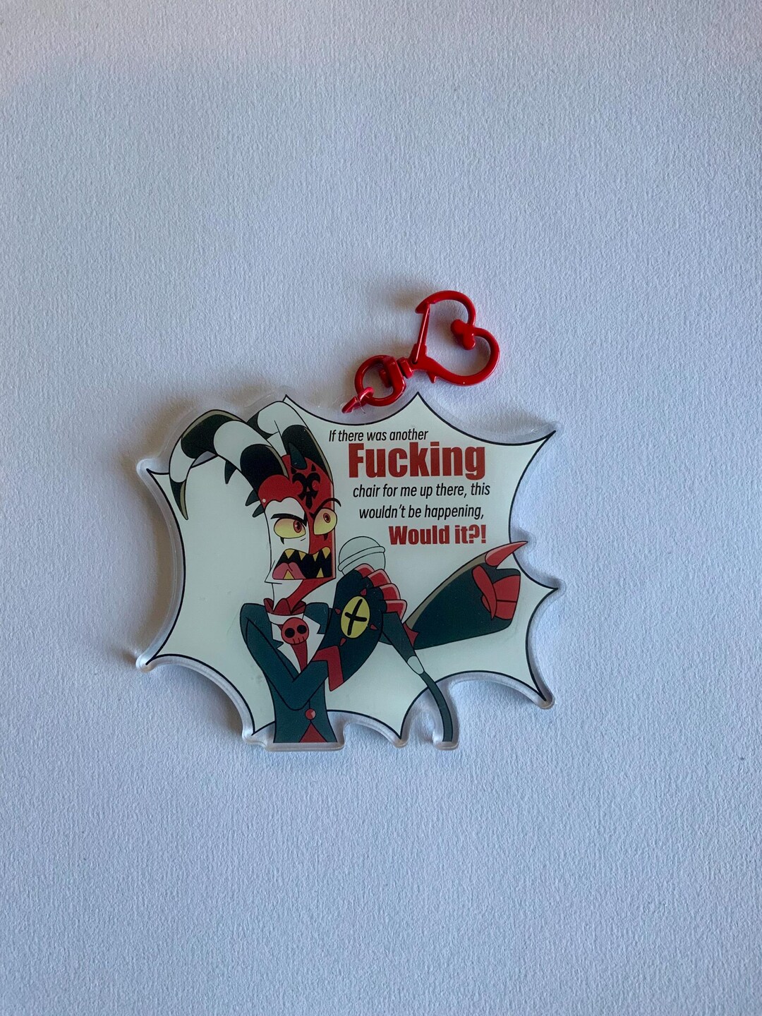 Hand-designed Hazbin Hotel Keychain-unique Cartoon Art for Bags, Keys ...
