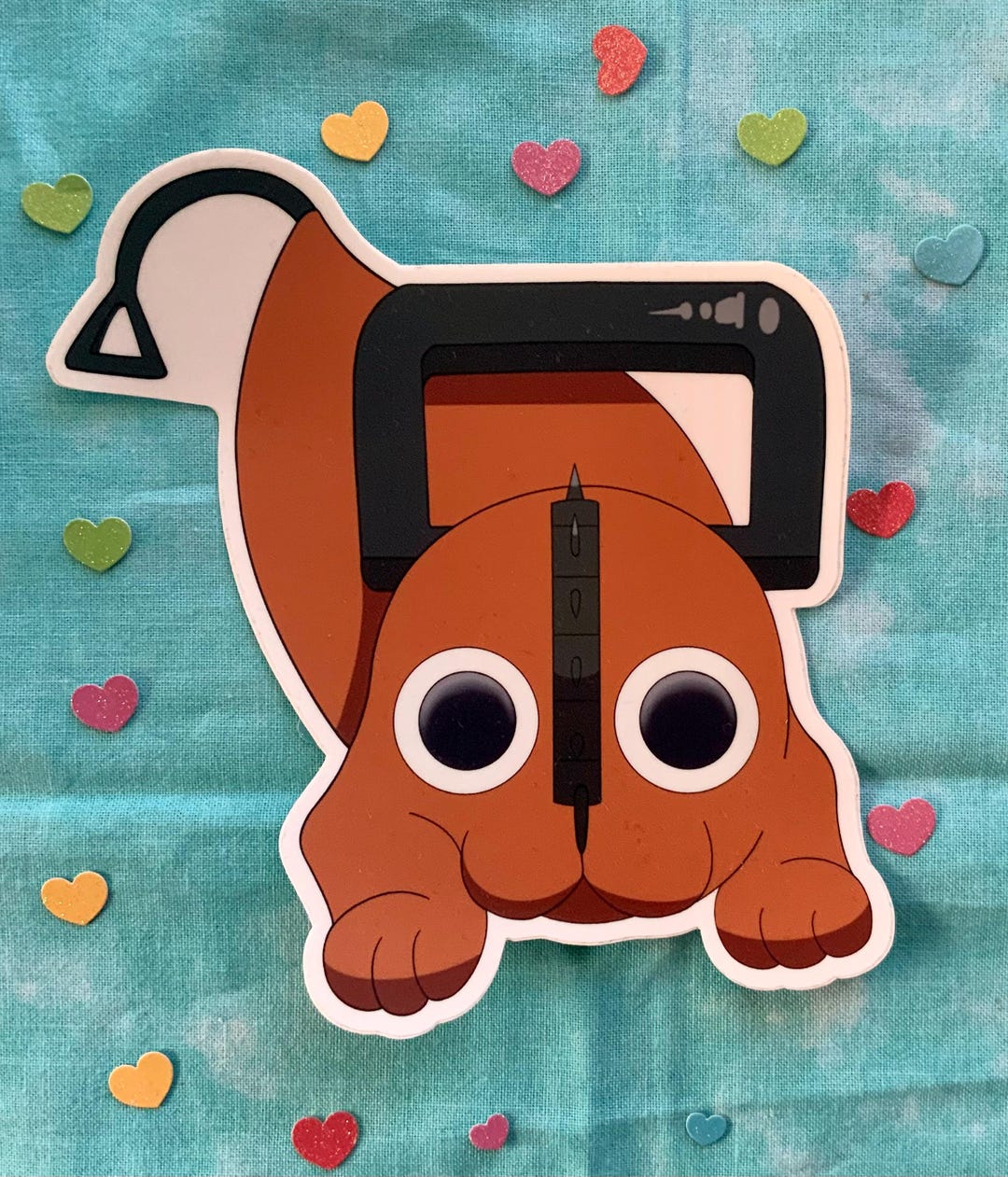 Pochita Sticker From Chainsaw Man - Etsy