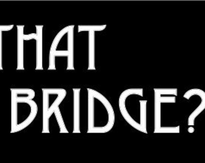 Where's That Confounded Bridge Led Zeppelin Bumper Sticker - Etsy