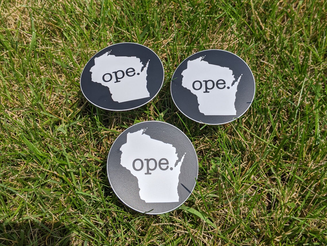 Ope Wisconsin 3 Vinyl Stickers CLOSEOUT SALE 3 Pack - Etsy