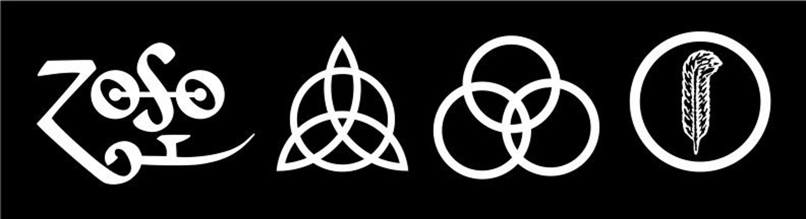 Led Zeppelin Runes Bumper Sticker | Etsy