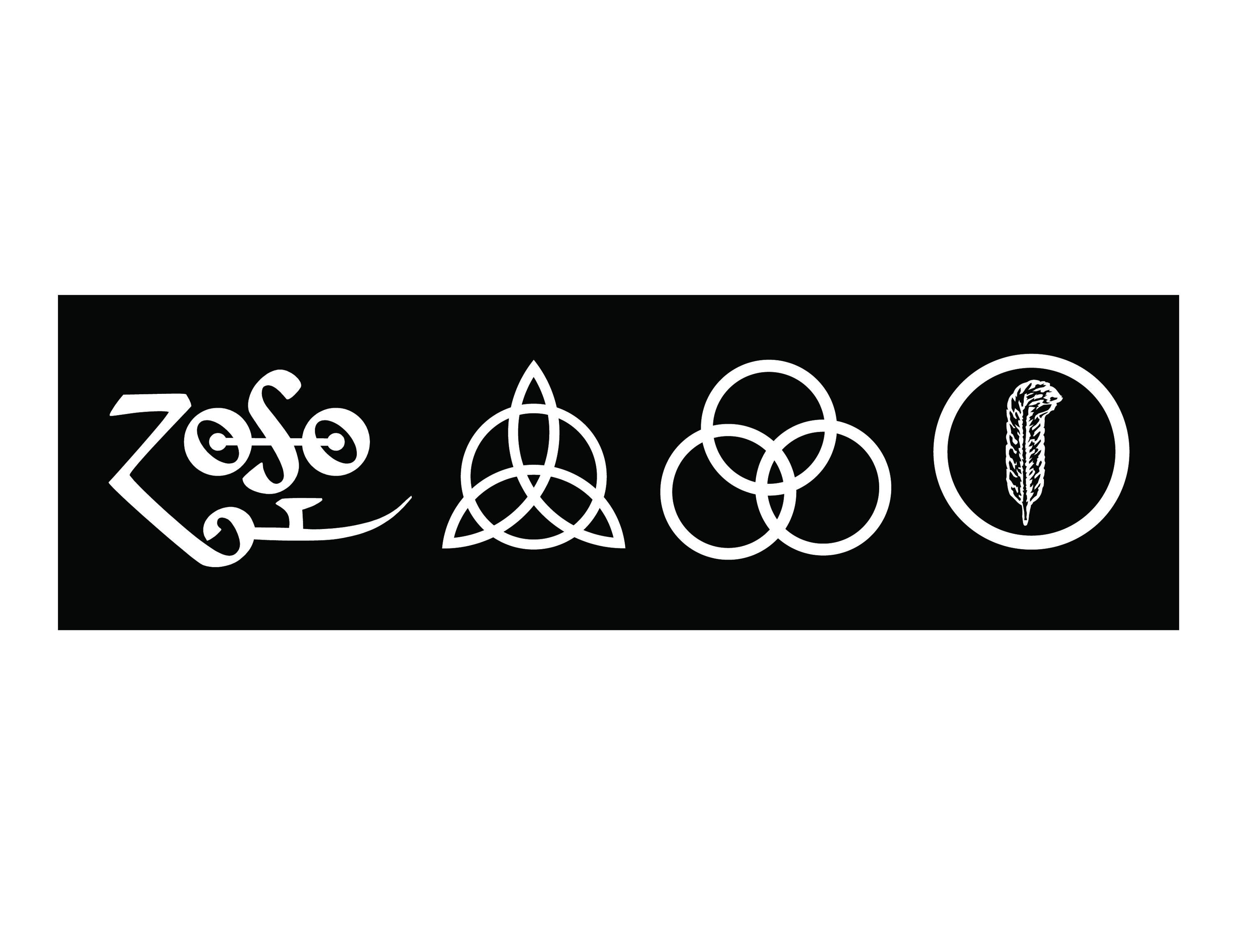 Led Zeppelin Runes Bumper Sticker - Etsy
