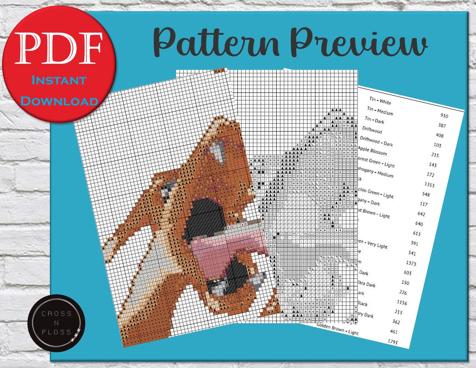 Pokemon Cross Stitch Pattern Kanto Trio Charizard Blastoise Venusaur 16 ...