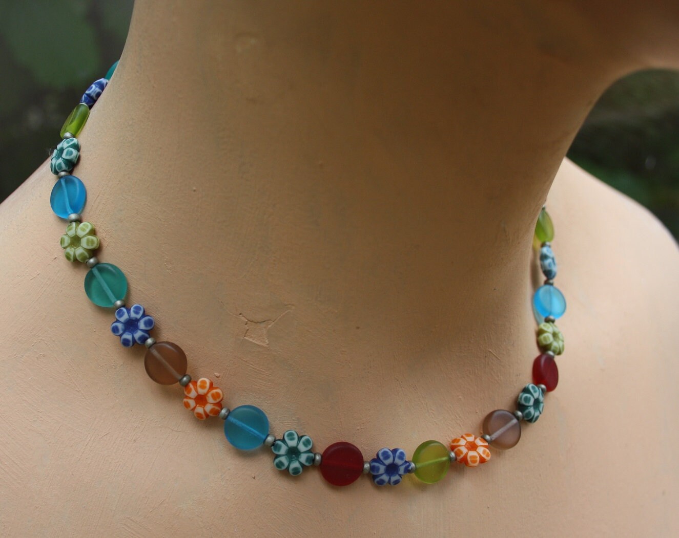 Collar delicado collar floral delicado - Etsy España