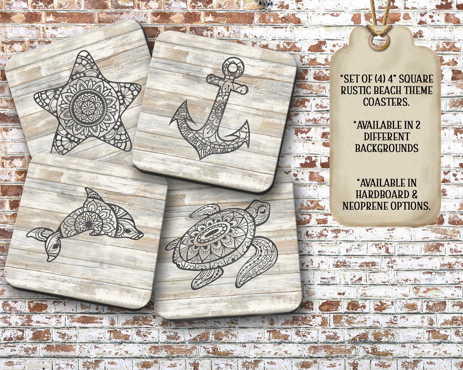 Beach House Coasters Lake House Drink Coasters Housewarming - Etsy